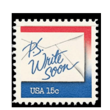 P.S. Write Soon Letter Writing 1980 stamp & TED Talk by Omar Ahmad 2010 ...