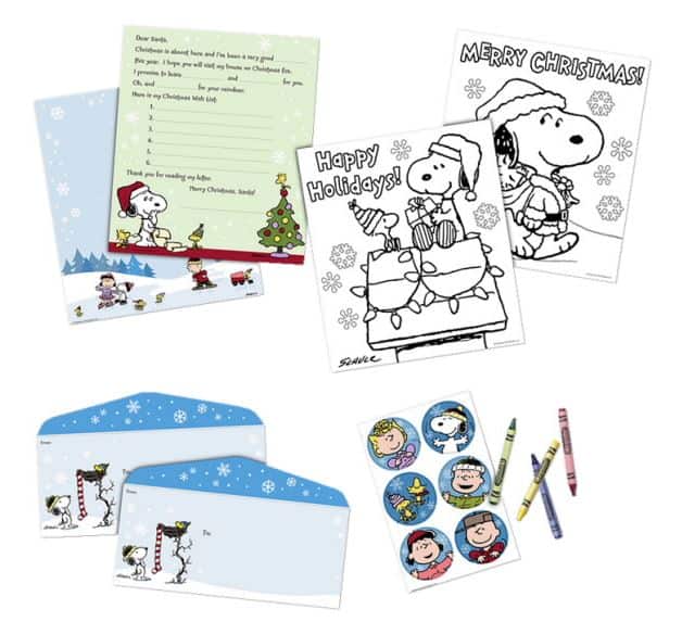 New Peanuts Letters to Santa Kit at USPS Store - AnchoredScraps.com