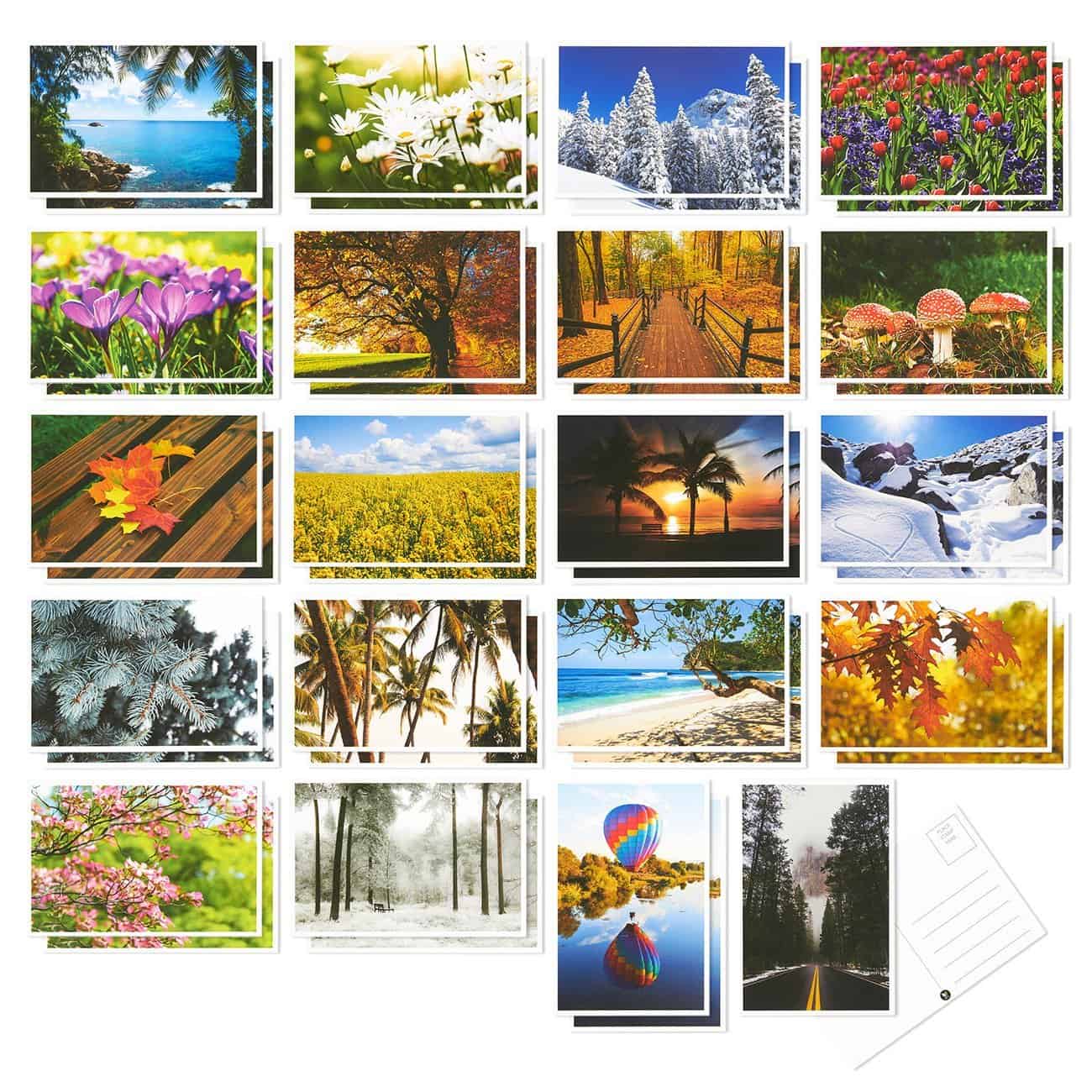 Four Seasons Variety Pack Postcards - AnchoredScraps.com