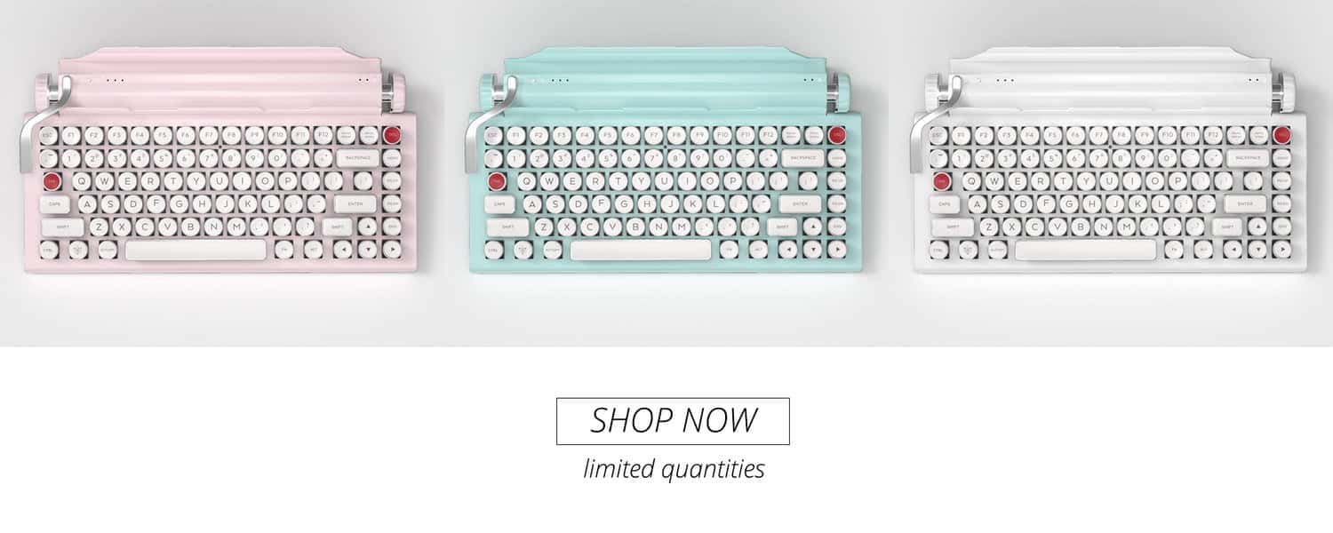 QWERKYWRITER® S COLOR Typewriter Inspired Keyboard - AnchoredScraps.com