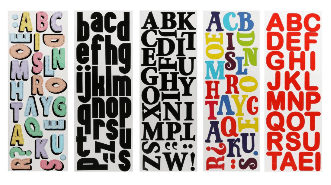 New Dollar Tree Peel and Stick Poster Stickers - AnchoredScraps.com