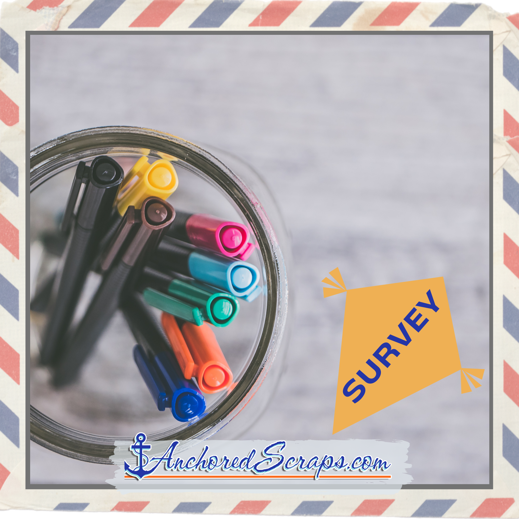 Letter Writing Surveys from Stamps to Pens - AnchoredScraps.com
