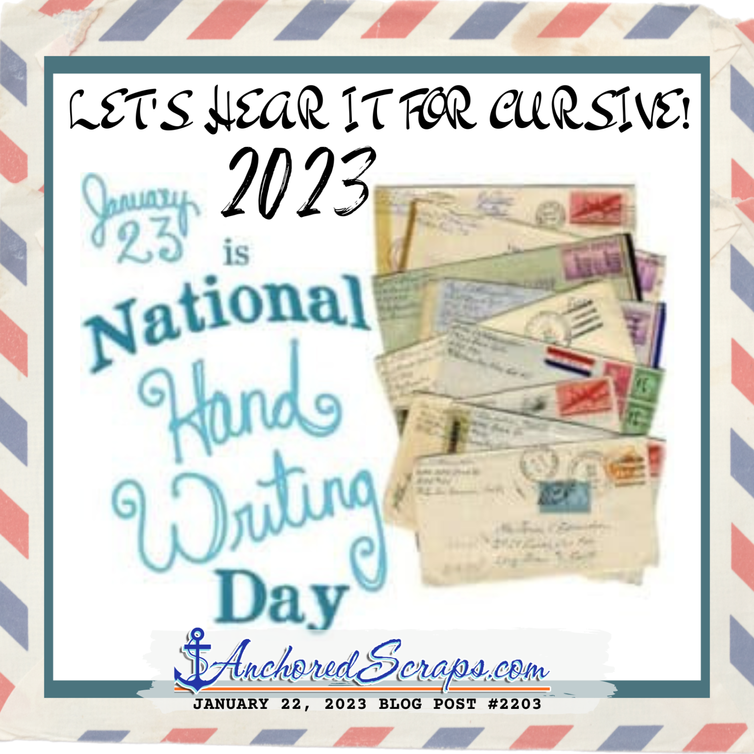 Let's hear it for cursive! National Handwriting Day 2023 January 23 ...