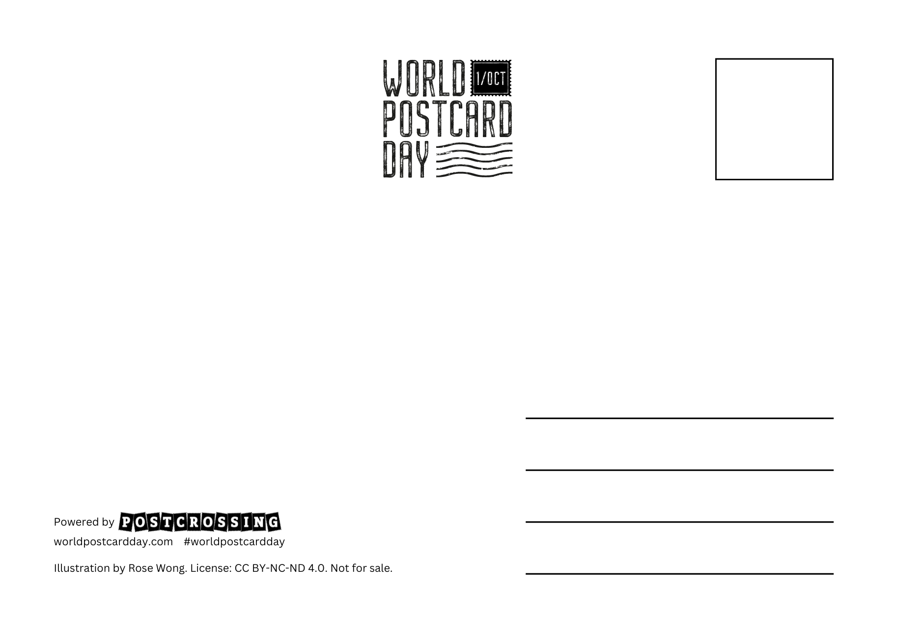 World Postcard Day 2024 October 1 - AnchoredScraps.com