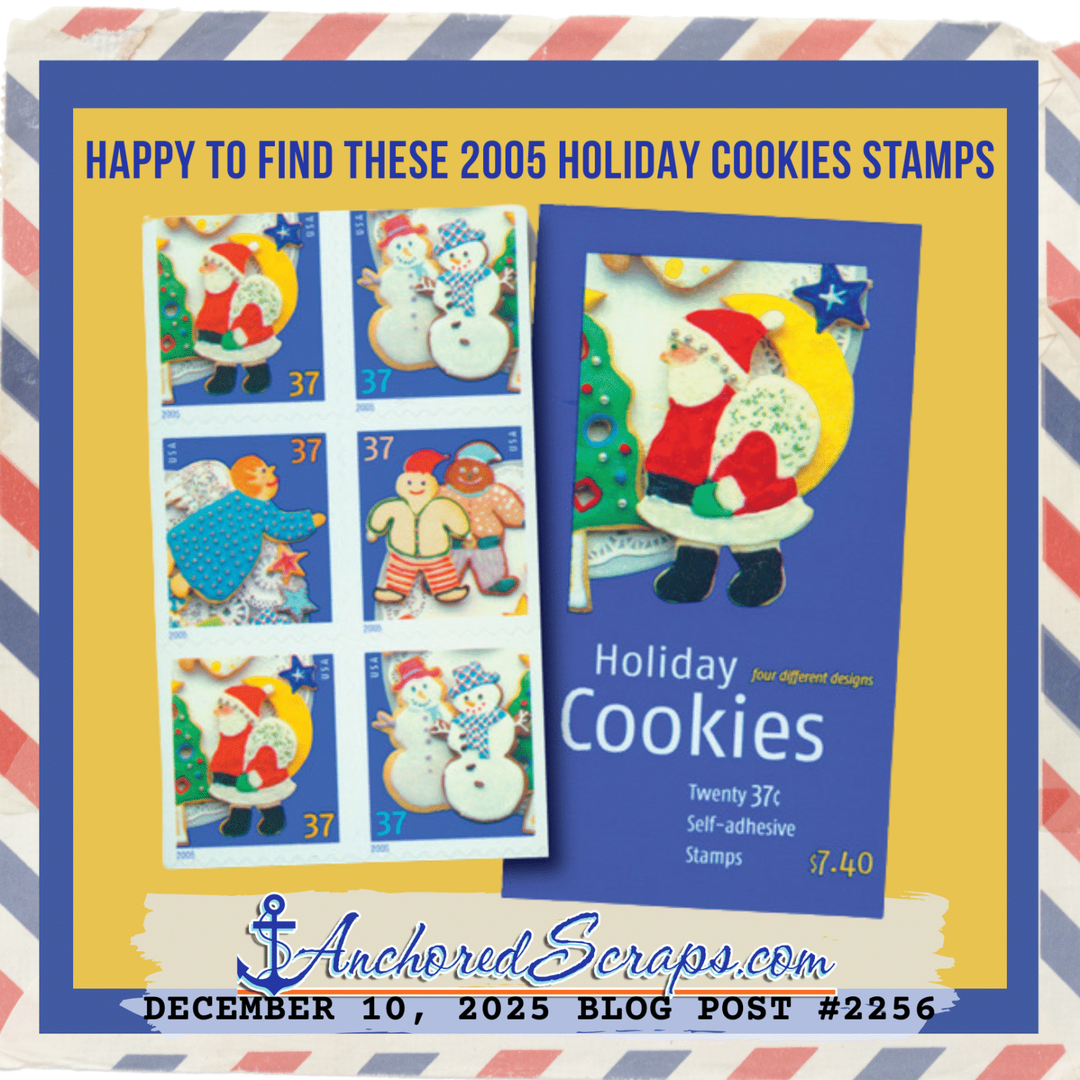 Happy to find these 2005 Holiday Cookies Stamps - AnchoredScraps.com